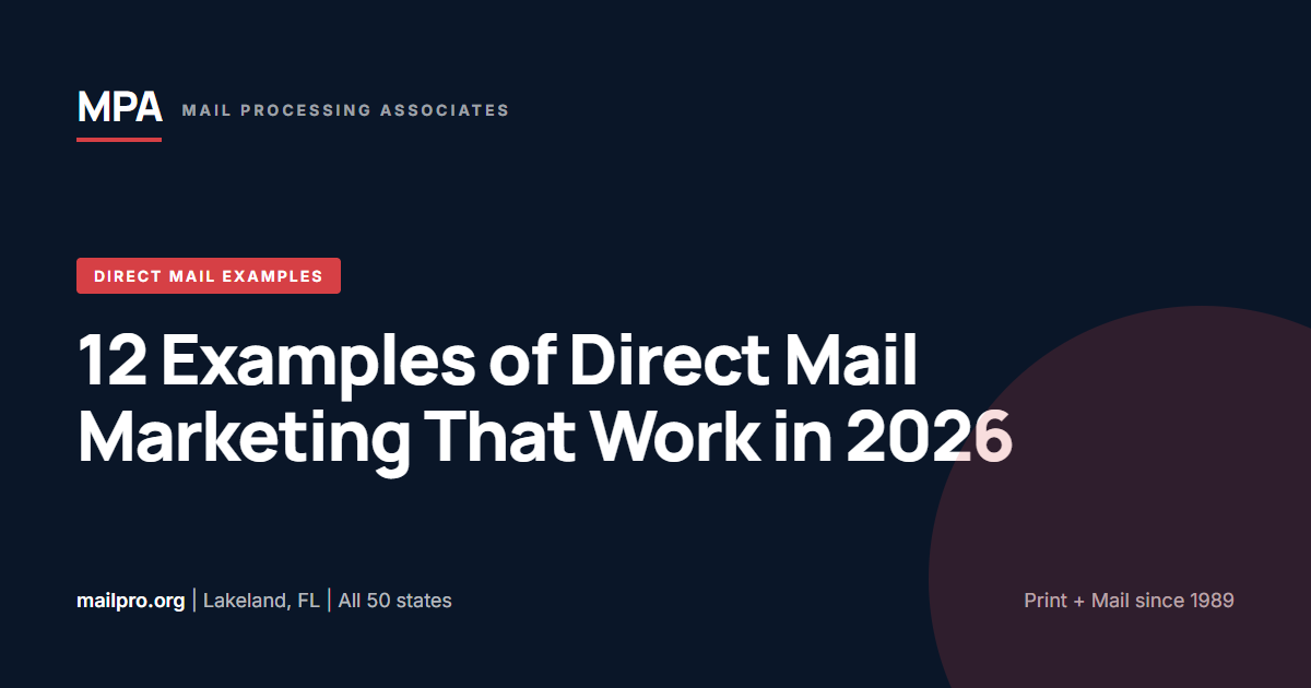 12 Examples of Direct Mail Marketing That Work in 2026 | MPA