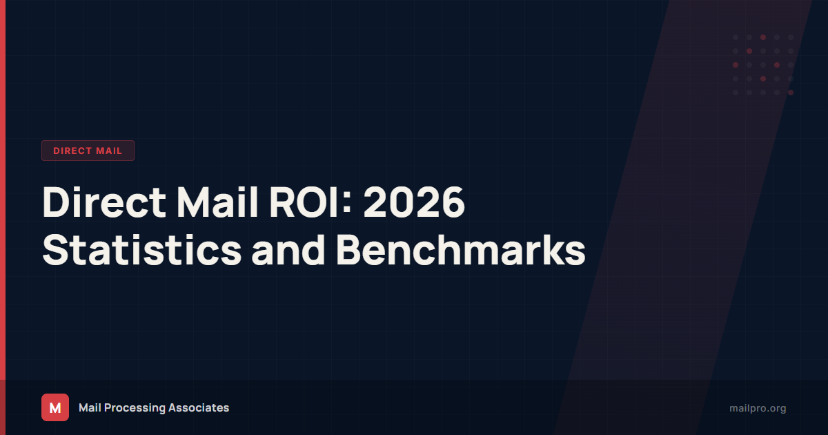 Direct Mail ROI: 2026 Statistics and Return on Investment Data | Mail ...